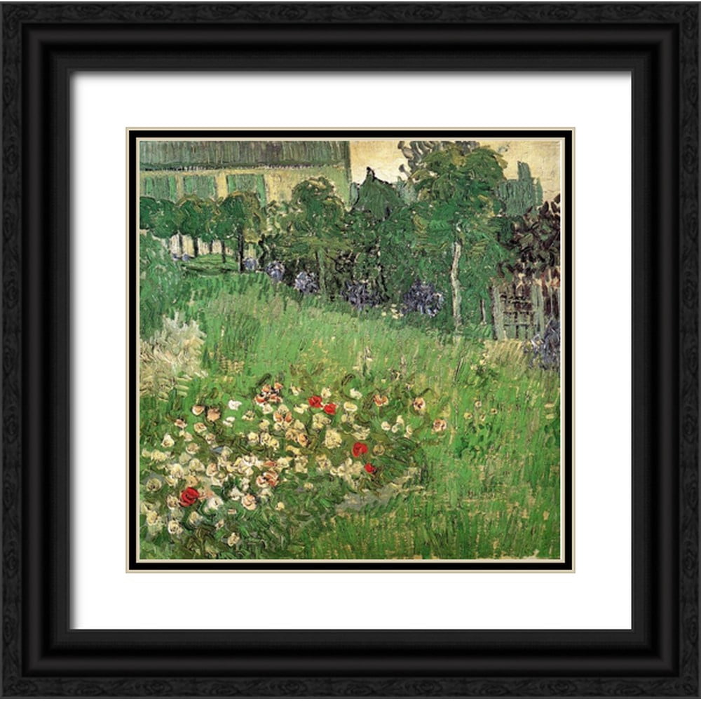 Van Gogh, Vincent 20x20 Black Ornate Wood Framed with Double Matting ...