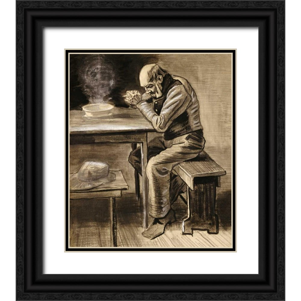 Van Gogh, Vincent 20x23 Black Ornate Wood Framed with Double Matting ...