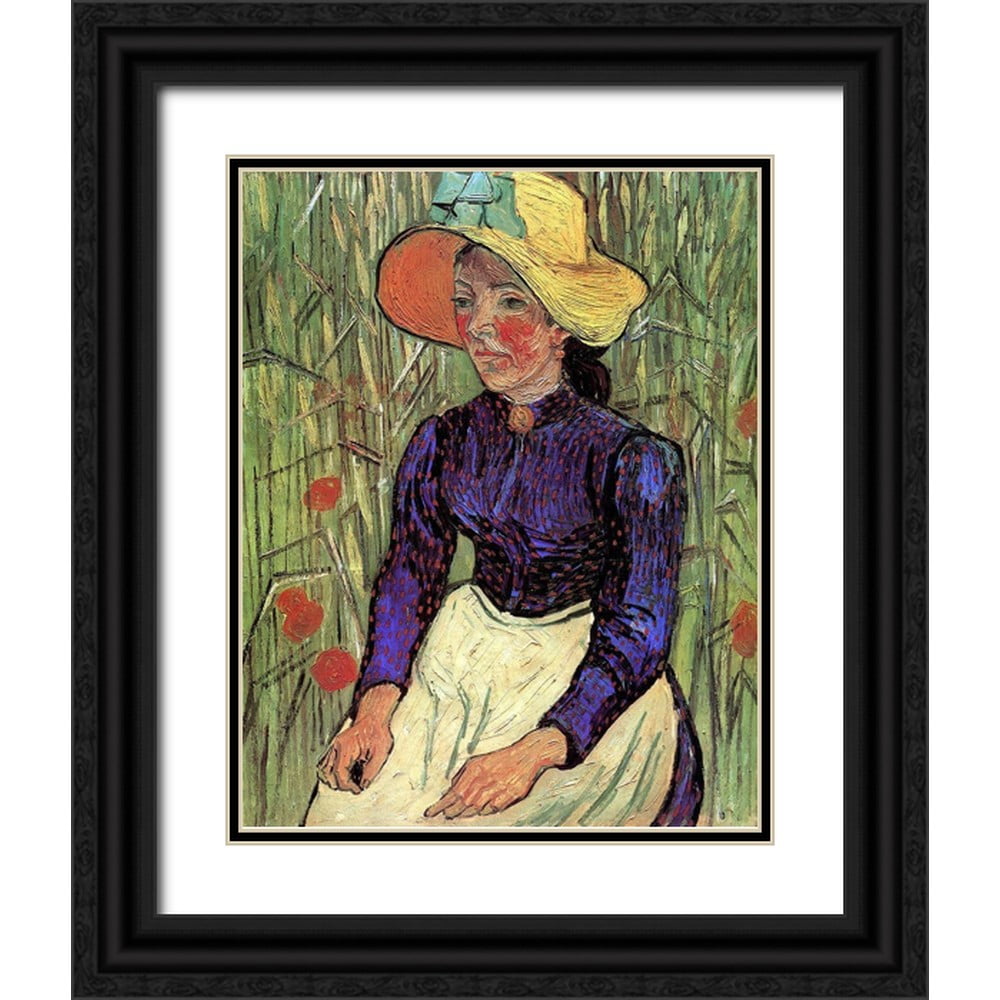 Van Gogh, Vincent 20x24 Black Ornate Wood Framed with Double Matting ...
