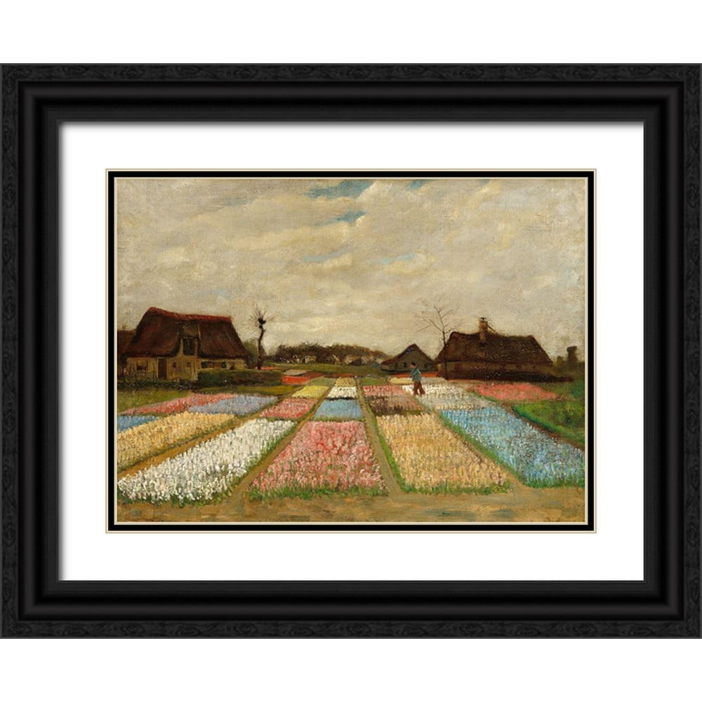 Van Gogh, Vincent 24x19 Black Ornate Wood Framed with Double Matting ...