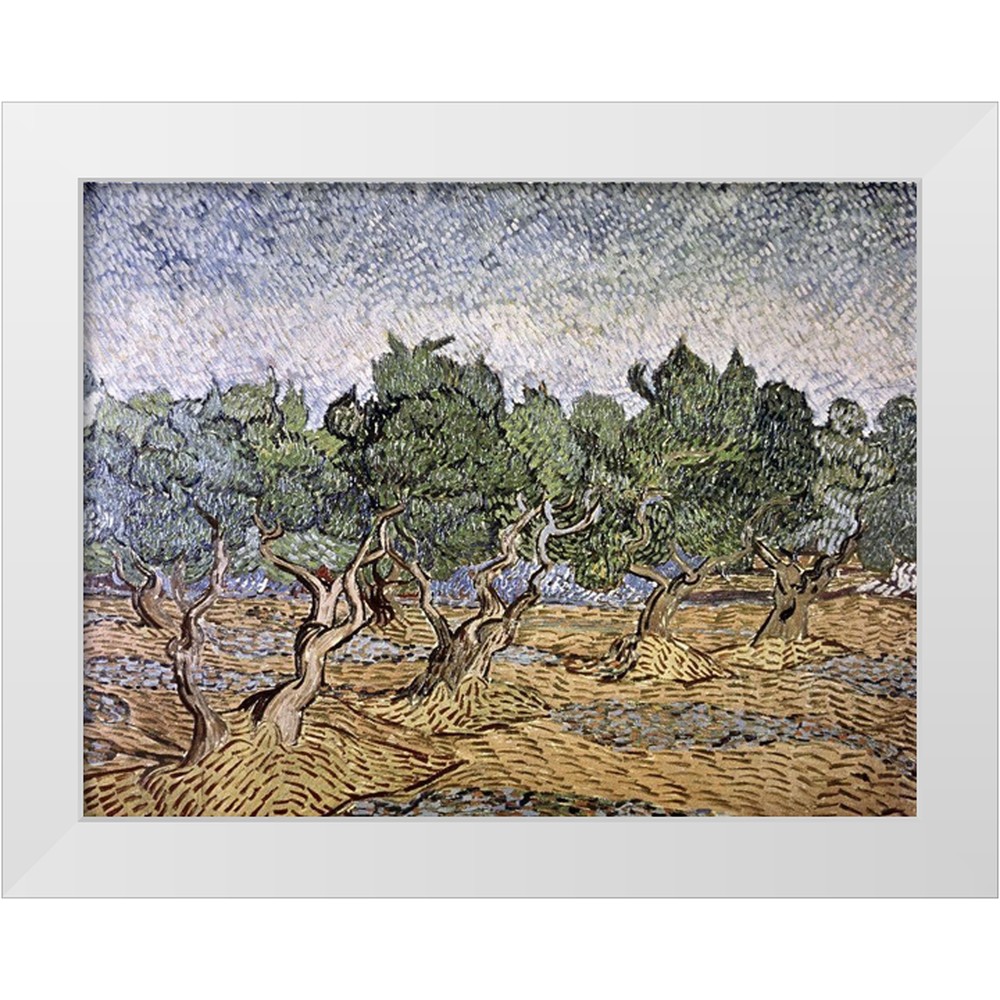 Van Gogh, Vincent 24x19 White Modern Wood Framed Museum Art Print ...