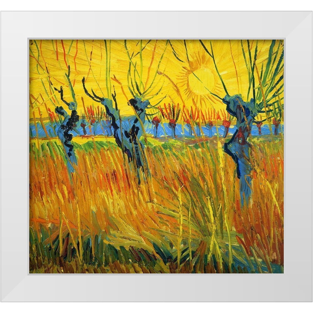 Van Gogh, Vincent 28x26 White Modern Wood Framed Museum Art Print ...