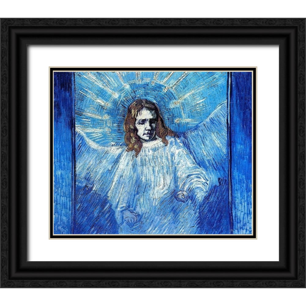 Van Gogh, Vincent 31x26 Black Ornate Wood Framed with Double Matting ...