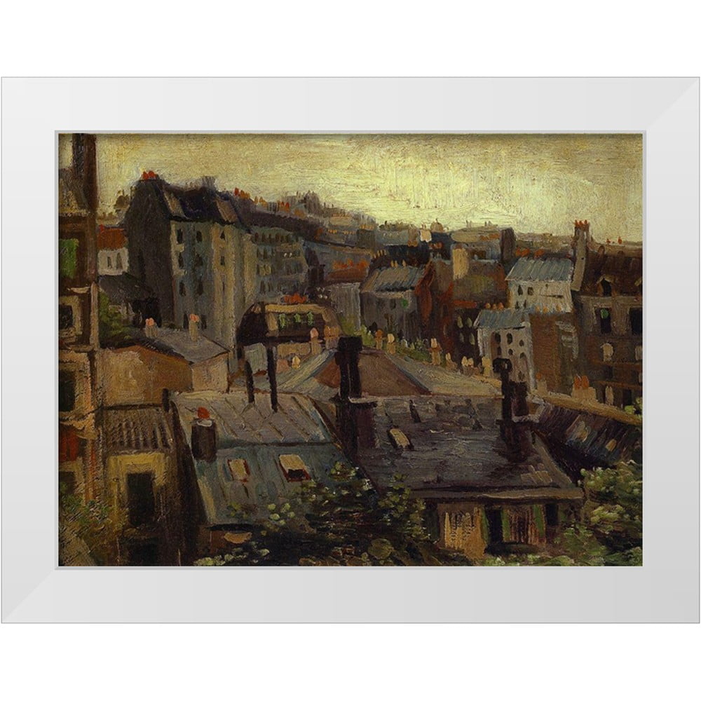 Van Gogh, Vincent 32x25 White Modern Wood Framed Museum Art Print ...