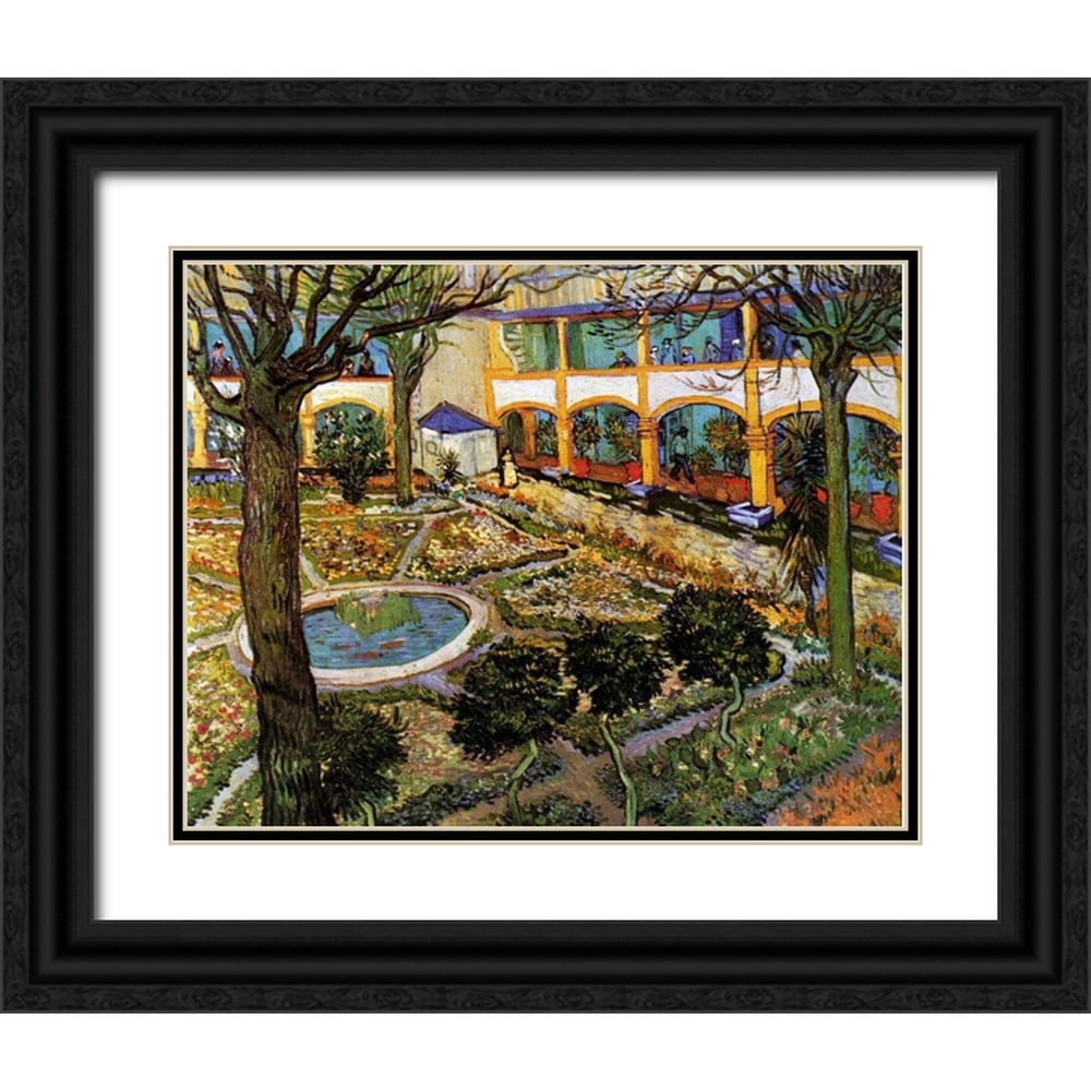 Van Gogh, Vincent 32x26 Black Ornate Wood Framed with Double Matting ...