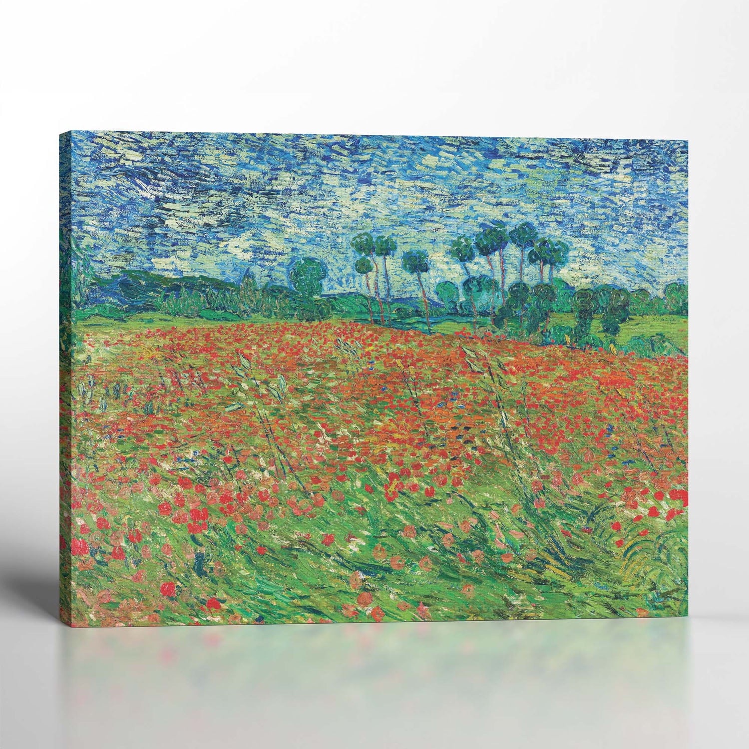 Van Gogh Wall Art, Poppy Field Canvas Print, Poppy Field, Famous Art ...