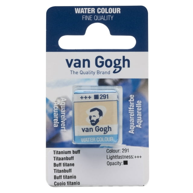Van Gogh Watercolor, Half Pan, Titanium Buff - Walmart.com
