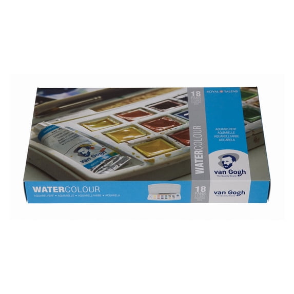Van Gogh Watercolor Pan Set, 18-Color Set - Walmart.com