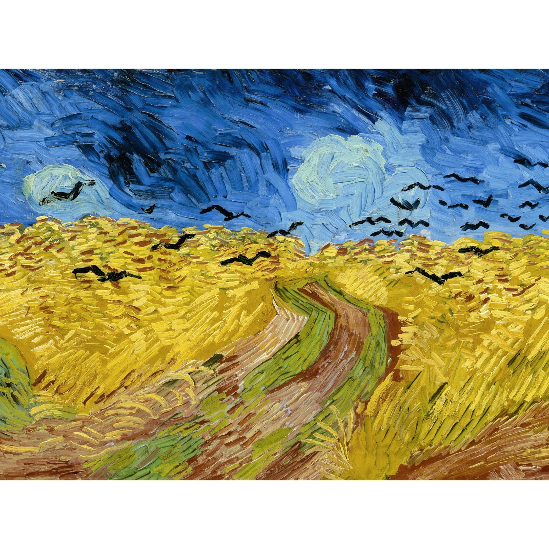 Van Gogh Wheatfield With Crows Painting Extra Large XL Wall Art Poster ...