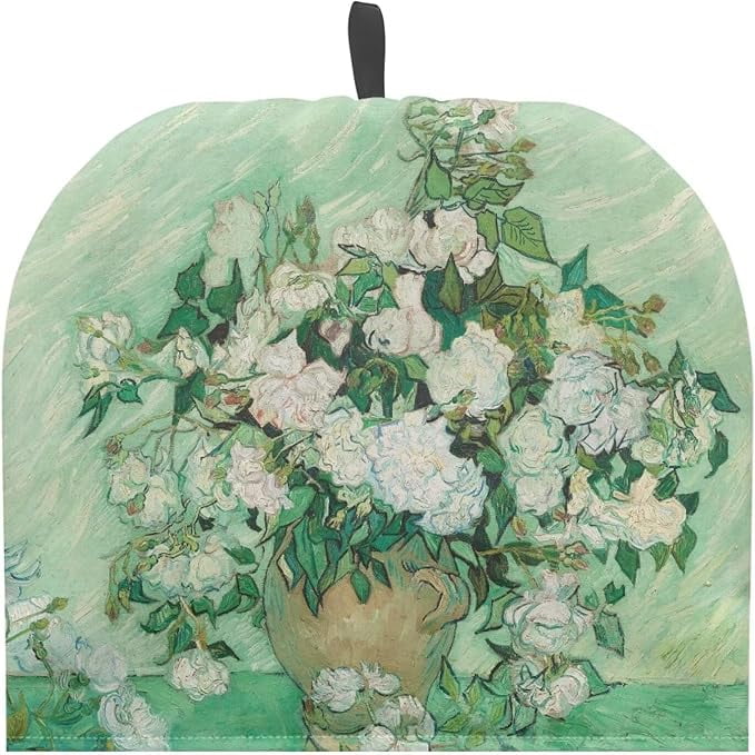 Van Gogh White Rose Tea Cozy Kettle Dust Cover Large Tea Cosy Portable ...