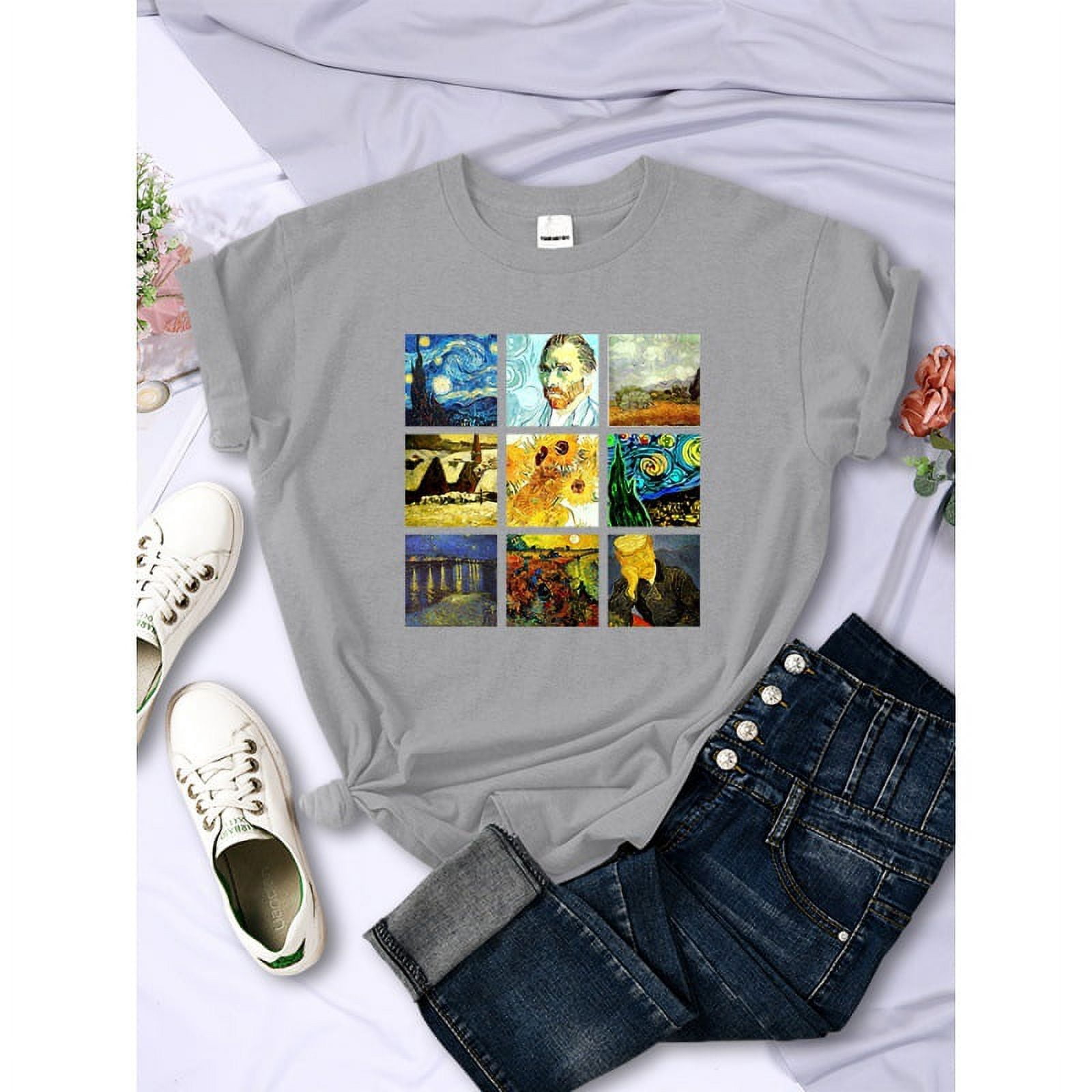 Van Gogh Works Sanskrit Printed Female Tops - Walmart.com
