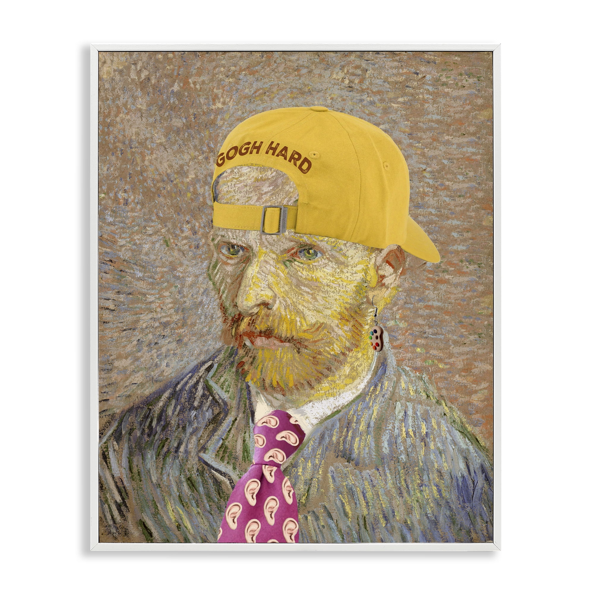 Van Gogh in Yellow hat White Framed Giclee Art, design by Masters Redux ...