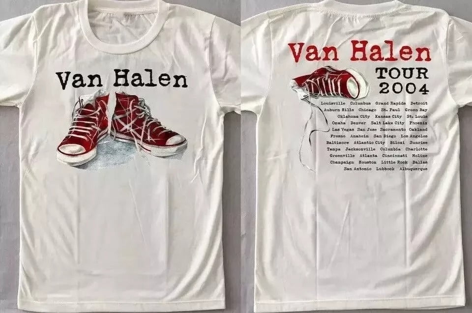 Van Ha!en 2004 Tour T-shirt For Fans, Men & Women - Walmart.com