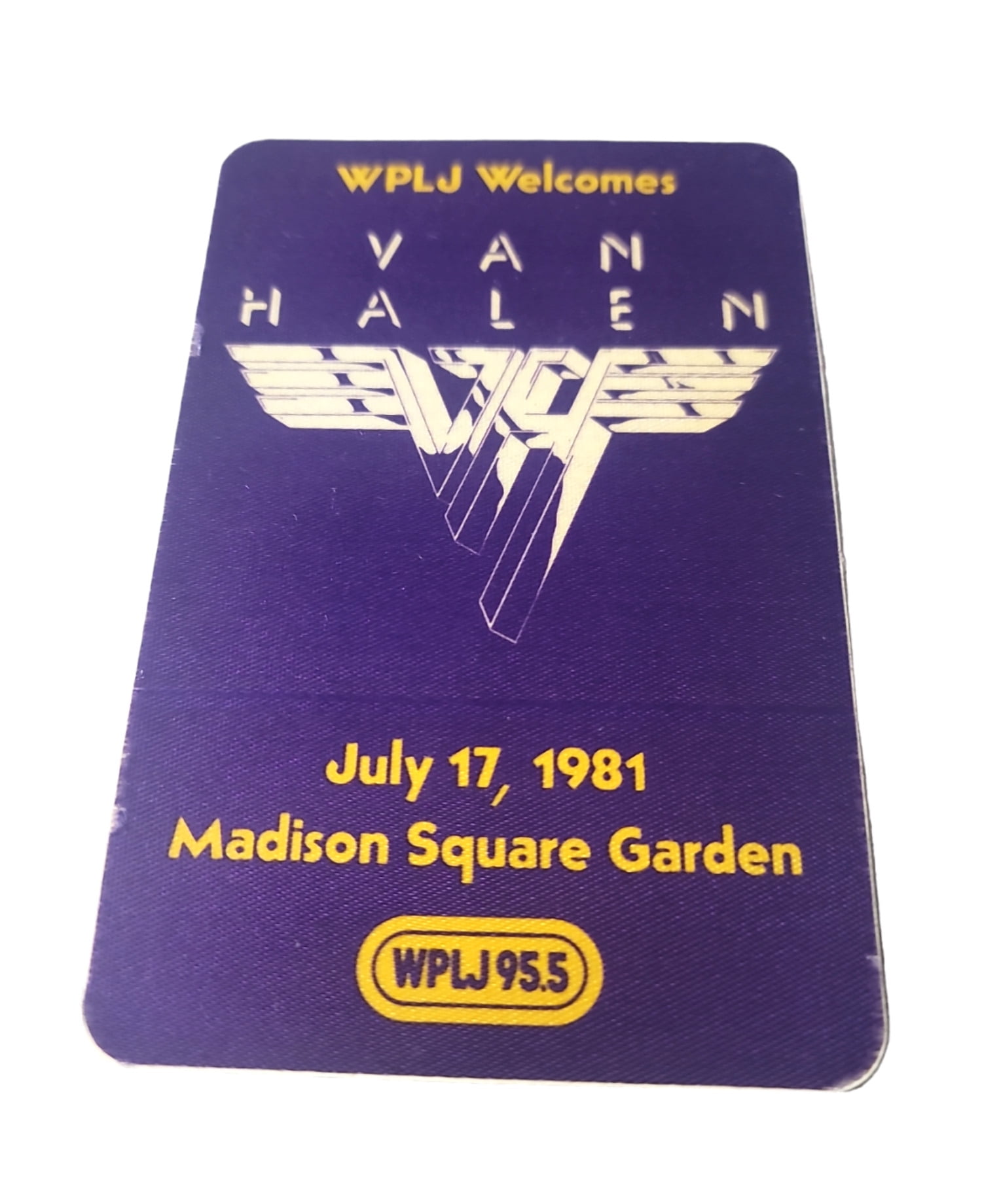 Van Halen Concert Madison Square Garden 1981 Backstage Pass - Walmart.com