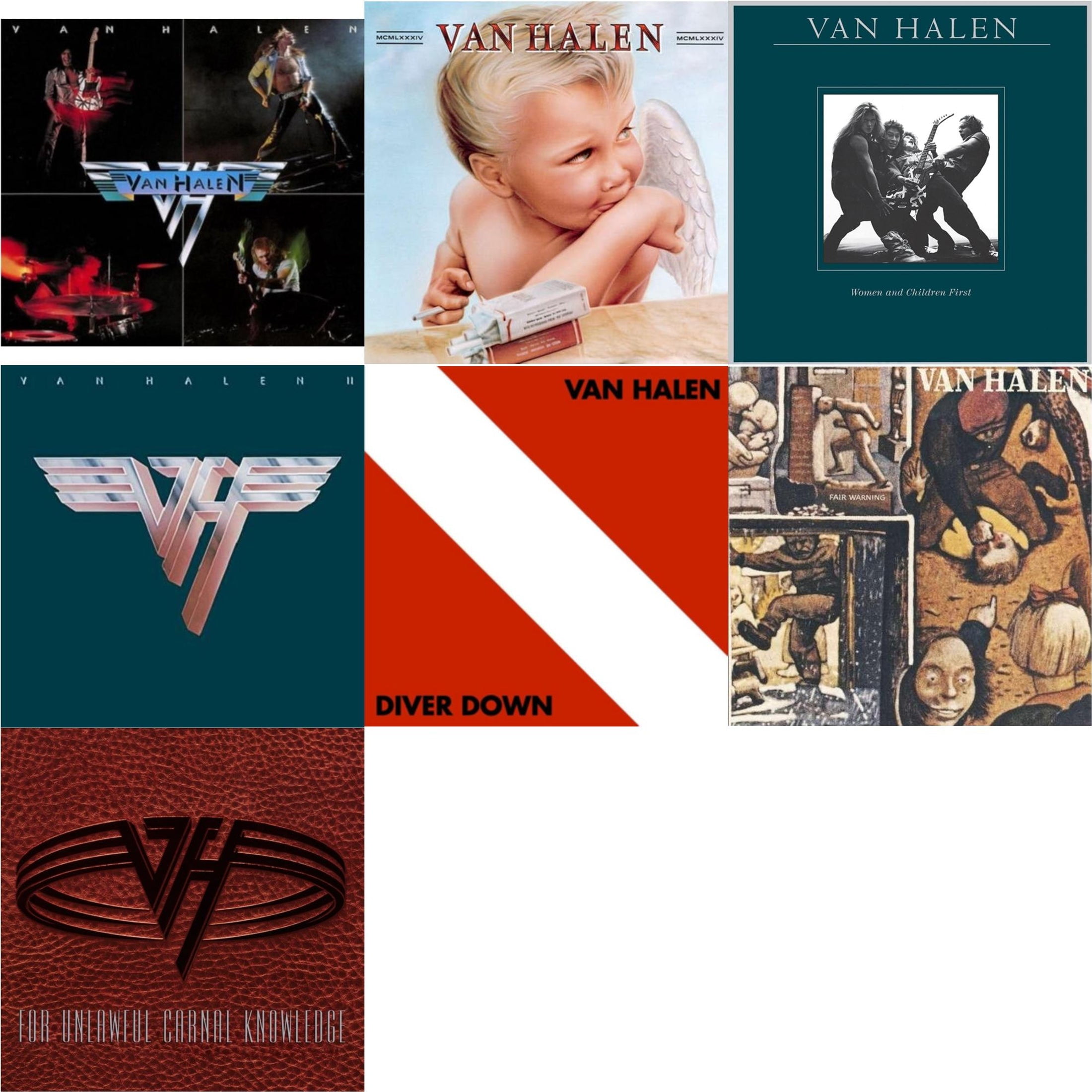 Van Halen (Digitally Remastered) & 1984 & Women & Children First & Van ...