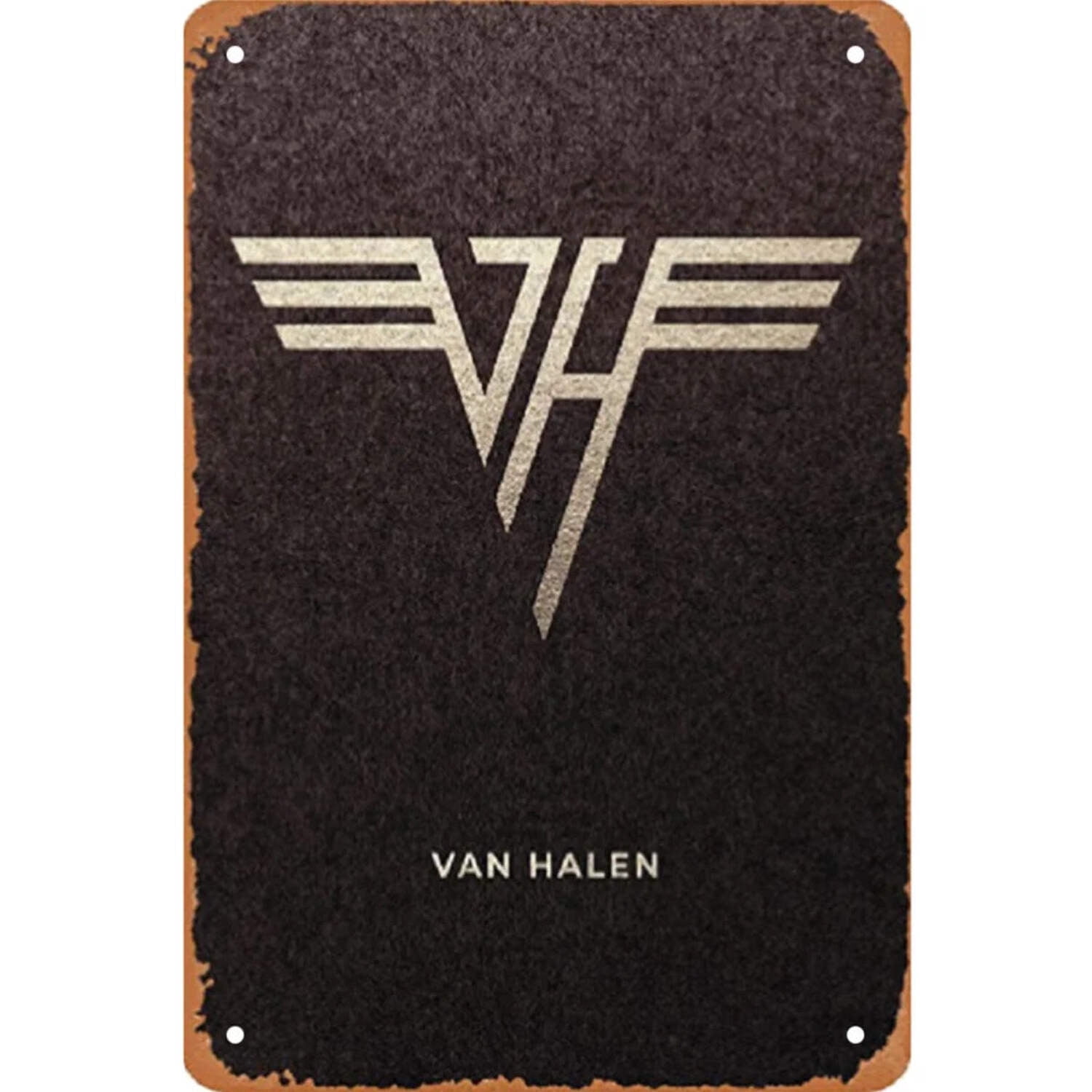 Van Halen Logo Vintage Style Metal Tin Sign Ad - Walmart.com