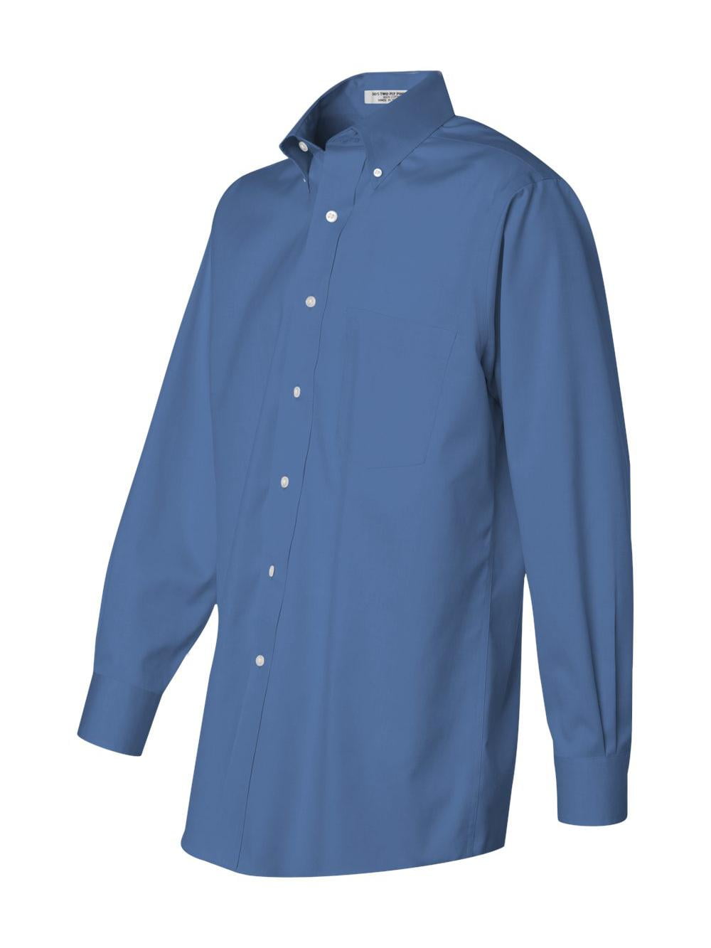 Van Heusen Non-Iron Pinpoint Oxford Shirt - Walmart.com