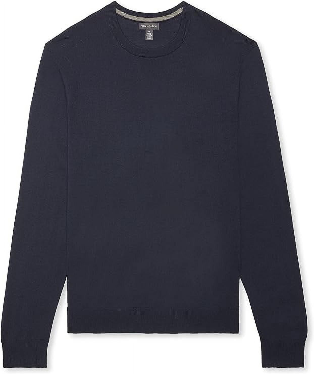 Van Heusen Men's Essential Lightweight Merino Long Sleeve Crewneck ...