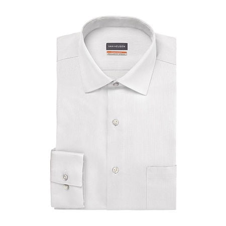 Van Heusen Mens Dress Shirt Regular Fit Stain Shield Stretch 15-15.5 ...