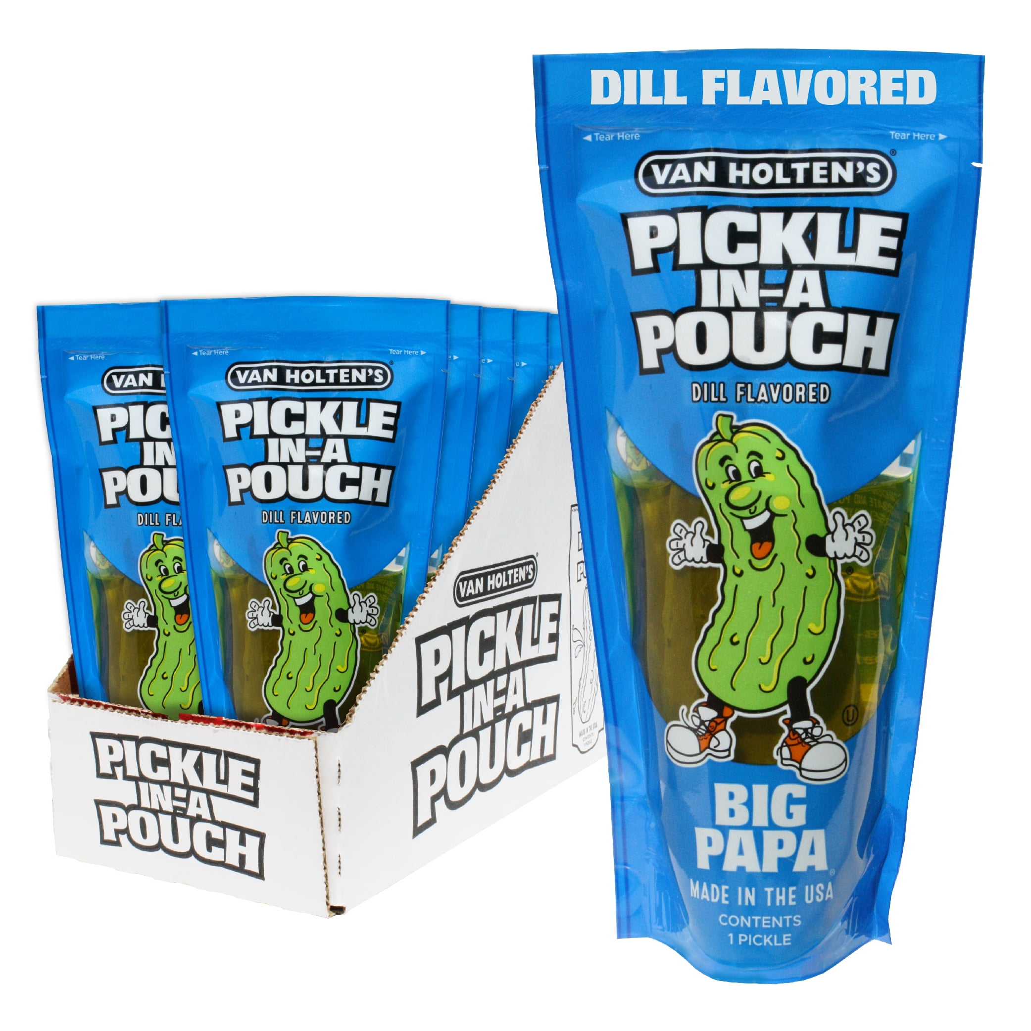 Van Holten's Pickles - Big Papa Pickle-In-A-Pouch - 12 Pack - Walmart.com