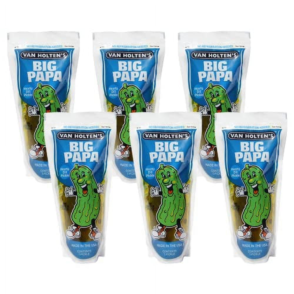 Van Holten's, Pickles, Big Papa Pickle-In-A-Pouch, 6 Pack - Walmart.com