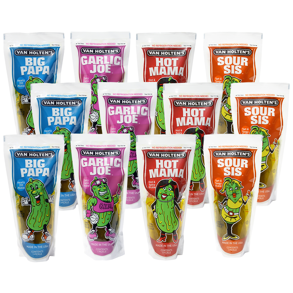 Van Holten's Pickles - Charismatic Characters Pickle-In-A-Pouch Sampler ...