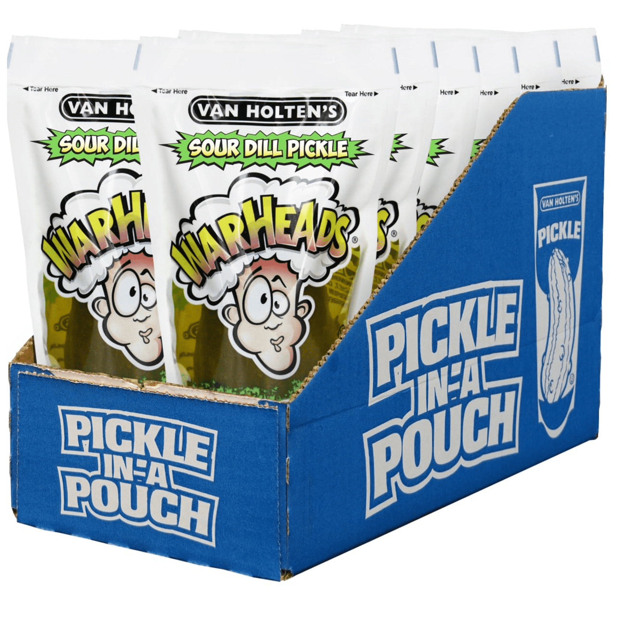 Van Holten's Jumbo WARHEADS Pickle-In-A-Pouch, 5 Oz, Pack of 12 ...