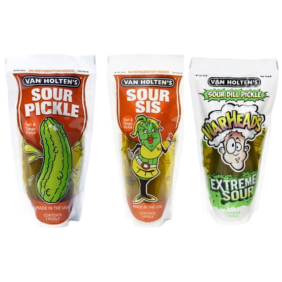 Van Holten's Sour Pickle Variety 3 Pack (Sour Pickle, Sour Sis ...