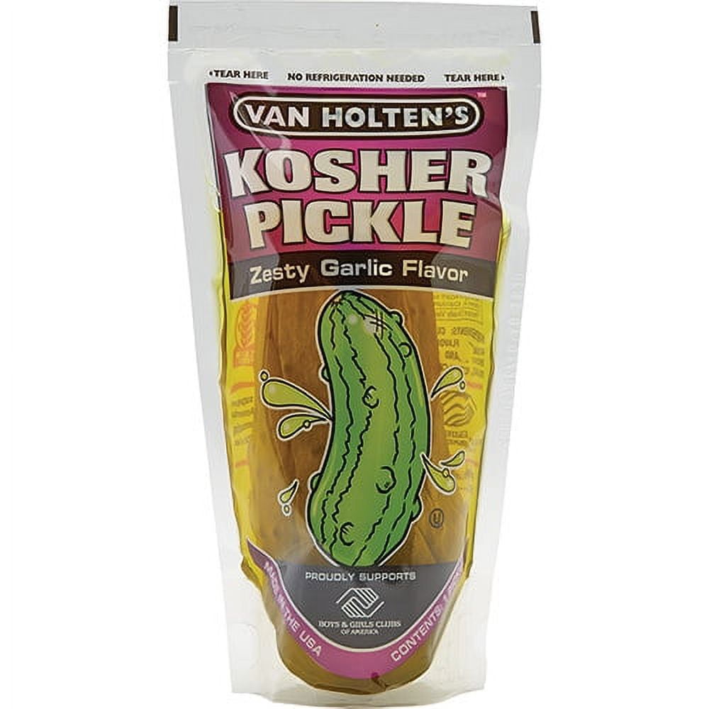 Van Holtens Kosher Zesty Garlic Pickle, 12 Ct - Walmart.com