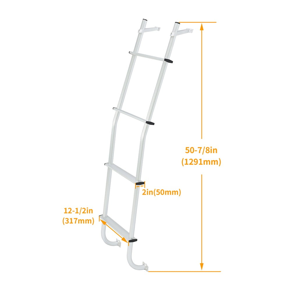Van Ladder For Ford E-Series Chevy GMC Dodge Vans RV Universal Hook ...