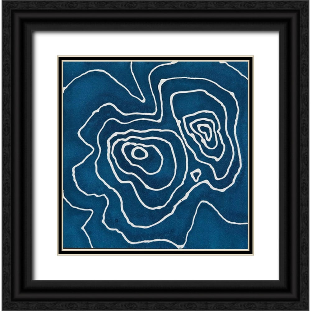 Van, Laura 15x15 Black Ornate Wood Framed with Double Matting Museum ...