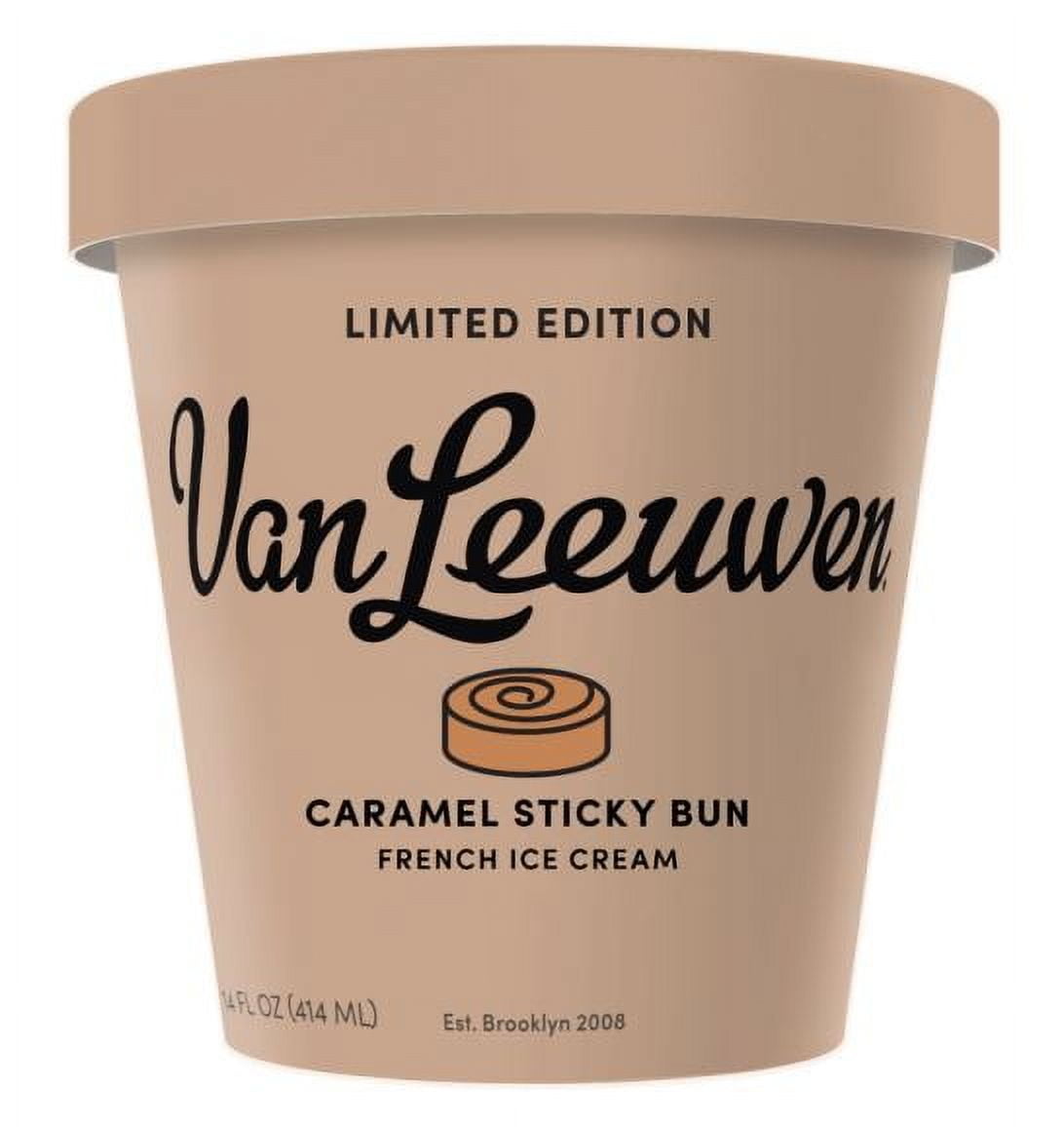 Van Leeuwen French Artisan Ice Cream Caramel Sticky Bun, 14 oz ...