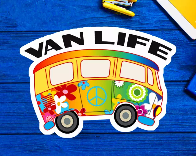 Van Life Sticker Decal Campervan Camper Hippie Rv X Phone Decal Water ...