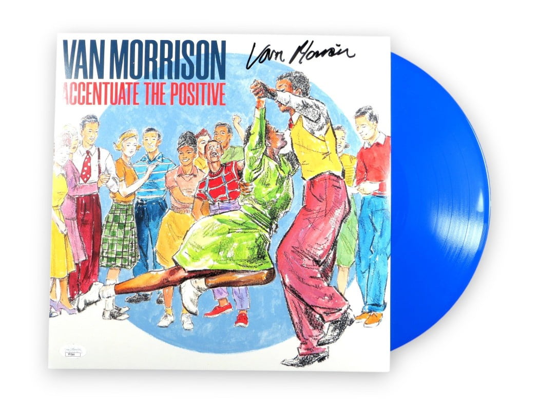 Van Morrison Signed Autographed Record Album Cover Accentuate the ...