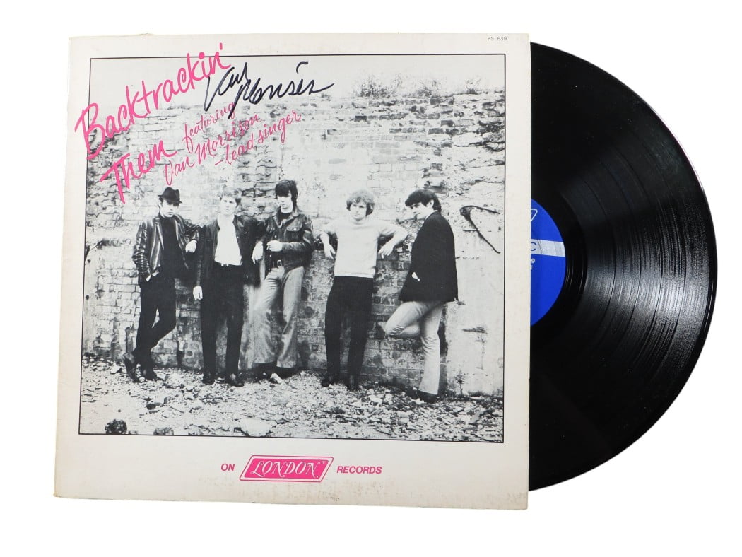 Van Morrison Signed Autographed Record Album Cover Backtrackin' Them ...