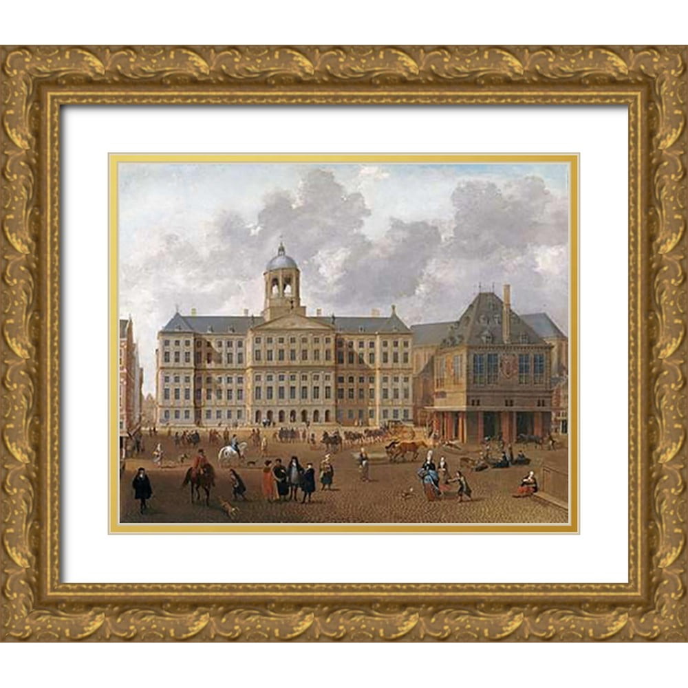 Van Nickele, Isaac 32x26 Gold Ornate Wood Framed with Double Matting ...