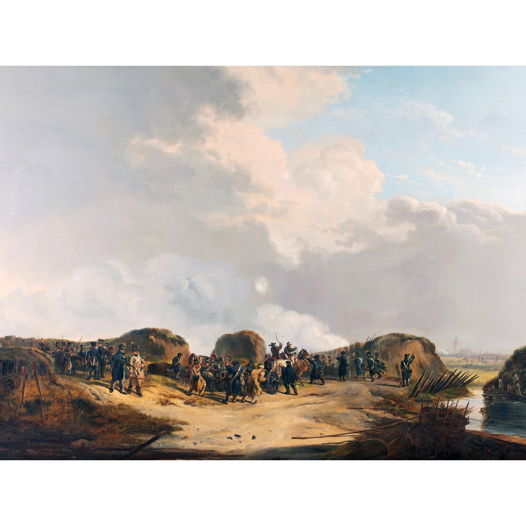 Van Os Demilune Constructed Siege Naarden Painting Extra Large XL Wall ...