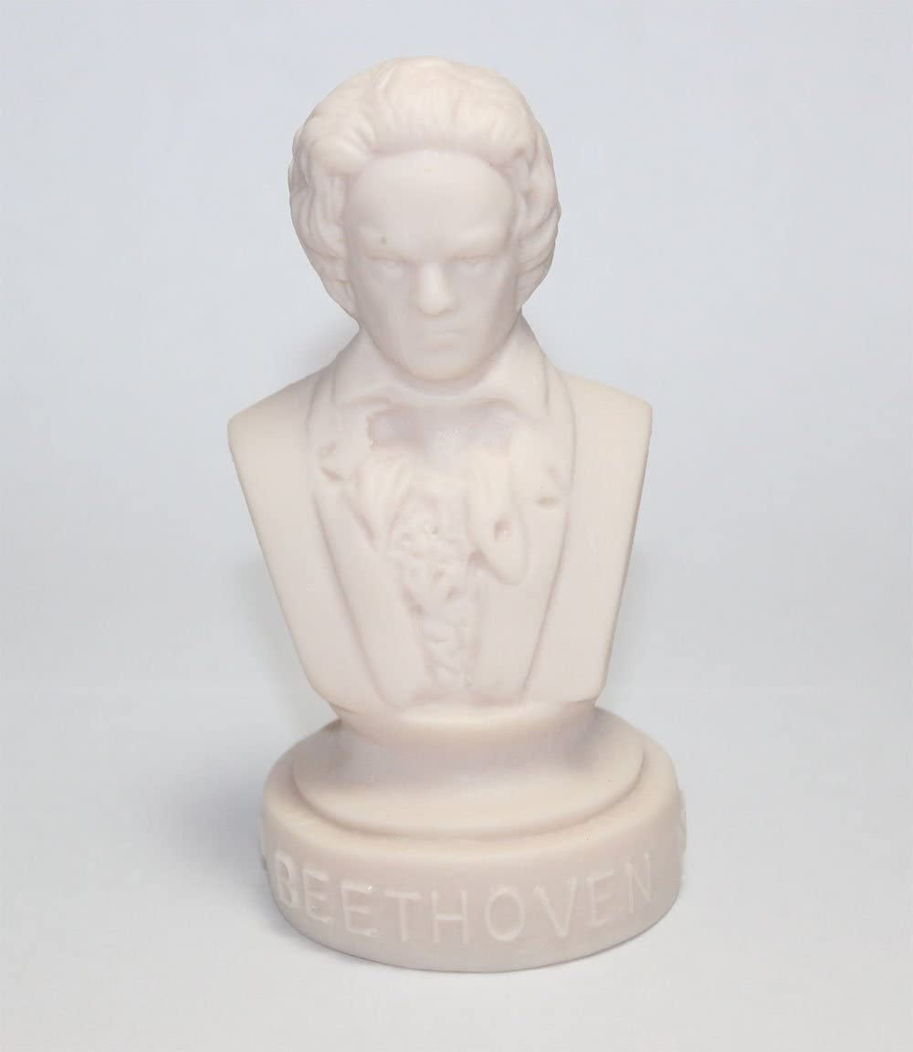 Van Statue 4.5" Bust Figurine - Classic White Vinyl Music Statue - Home ...