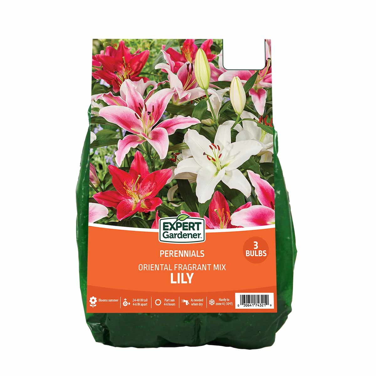 Expert Gardener Lily Oriental Mix (Set of 3 Dormant Bulbs) Partial Sun ...