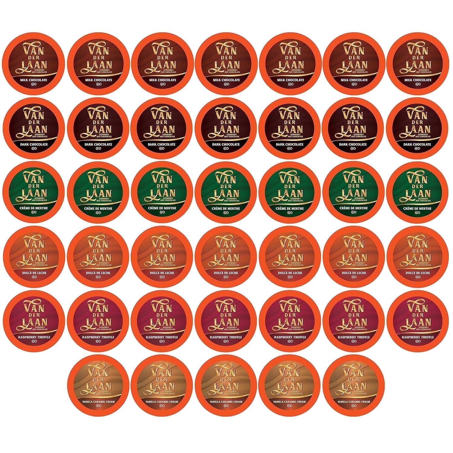 VanDerLaan Gourmet Hot Cocoa K Cups, Chocolate Variety Pack, Compatible ...