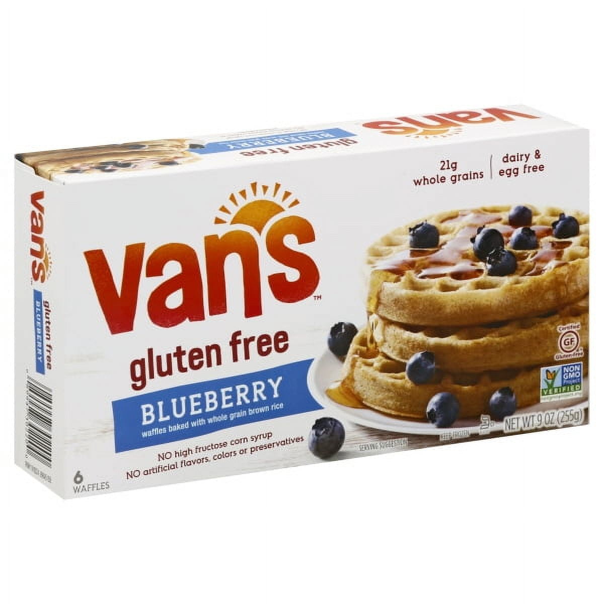 Van's® Frozen Waffle Gluten Free Blueberry 9oz - Walmart.com