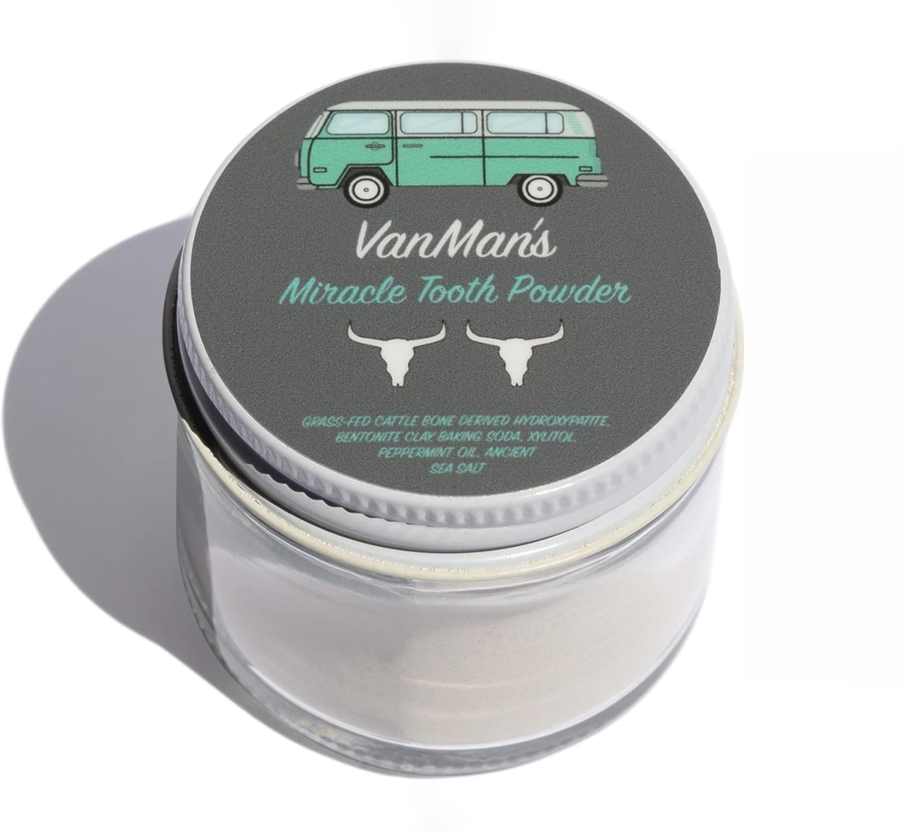 VanMan's Miracle Tooth Powder - Mint-Bone 2 oz - Walmart Business Supplies