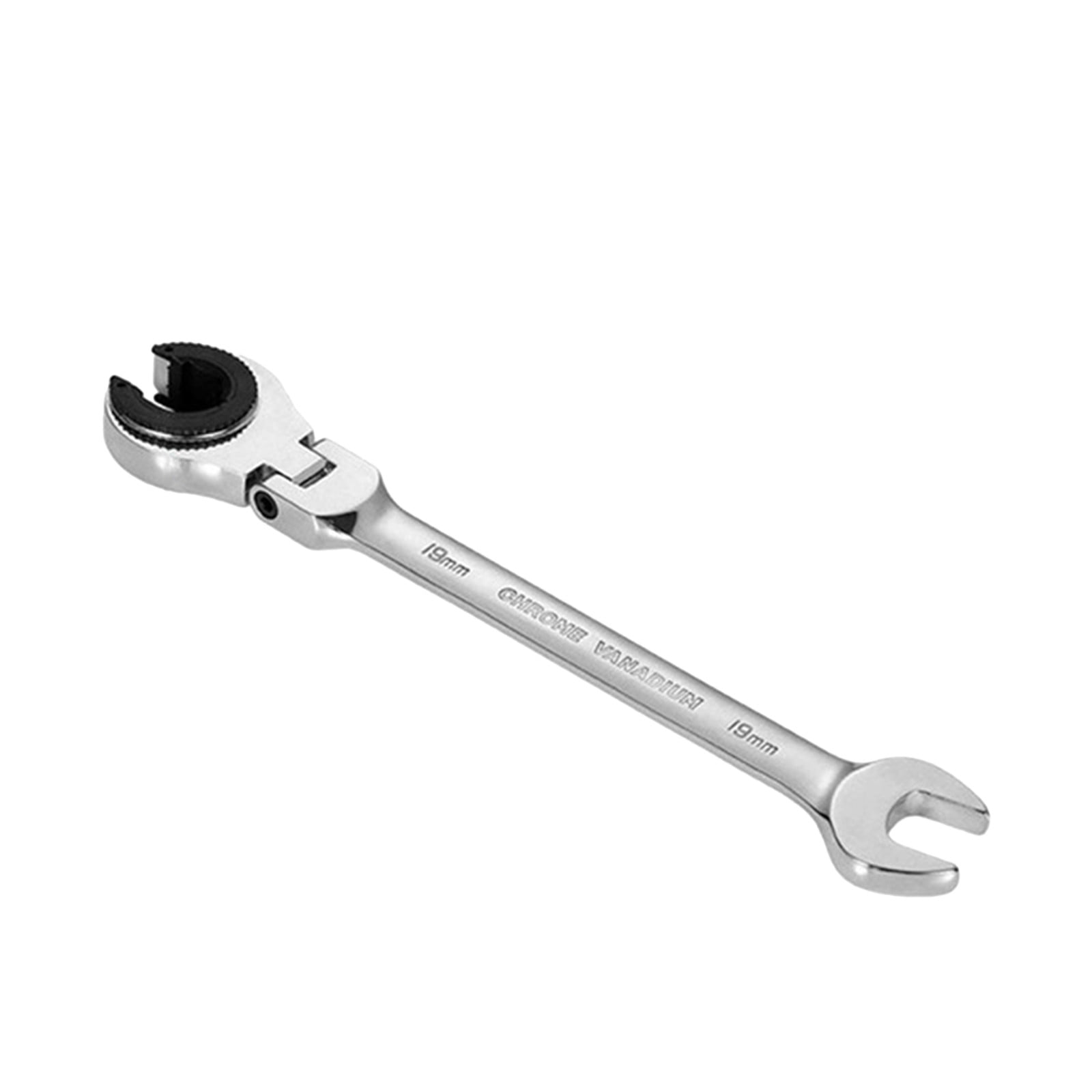 Vanadium Steel Ratcheting Tubing Wrench, 8" Adjustable 72-Tooth Open ...