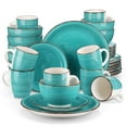 Vancasso, Series Bella, 32-Piece Stoneware Dinnerware Set, Turquoise ...