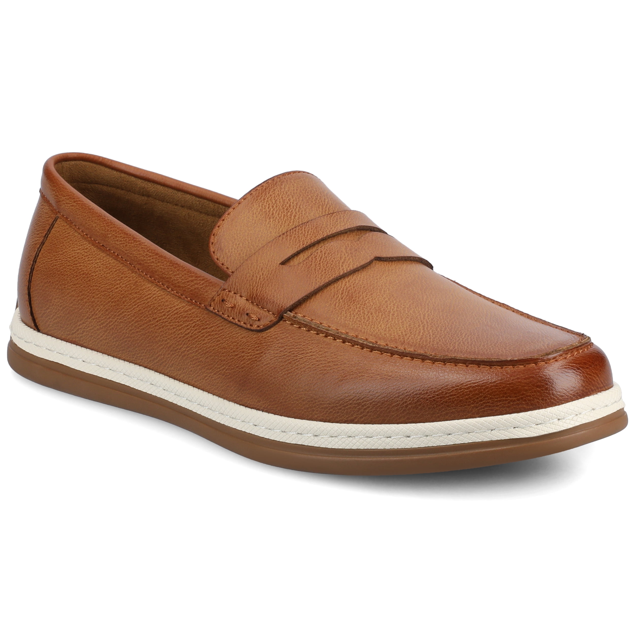 Vance Brantley Comfort Casual Slip-on Perforated Flexible Penny Loafer ...