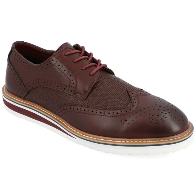 Vance Co. Mens Warrick Wide Width Tru Comfort Foam Wingtip Lace-up ...