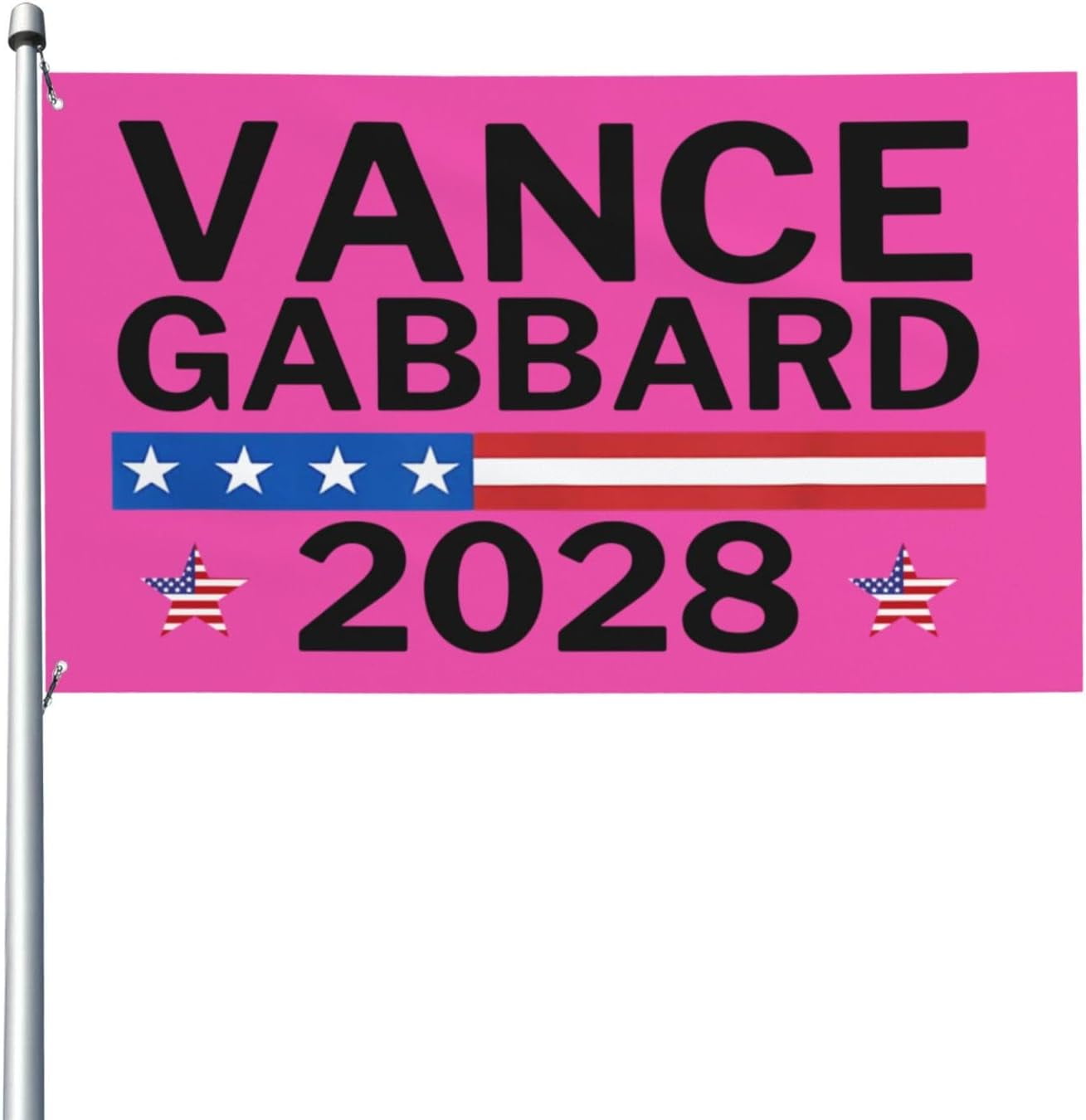 Vance-Gabbard 2028 Flag 3x5 Pink, Womne Girls For Vance-Tulsi Gabbard ...