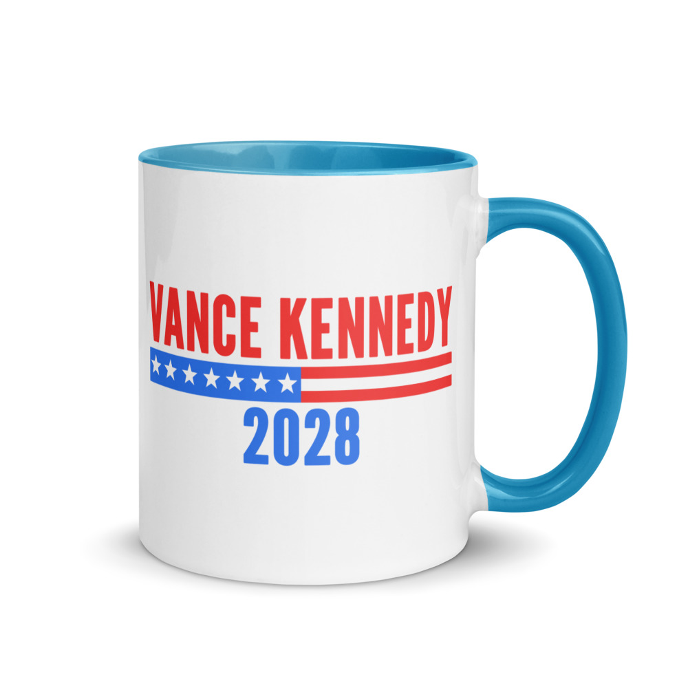 Vance Kennedy 2028 Mug with Color Inside, Vance for President 2028 ...