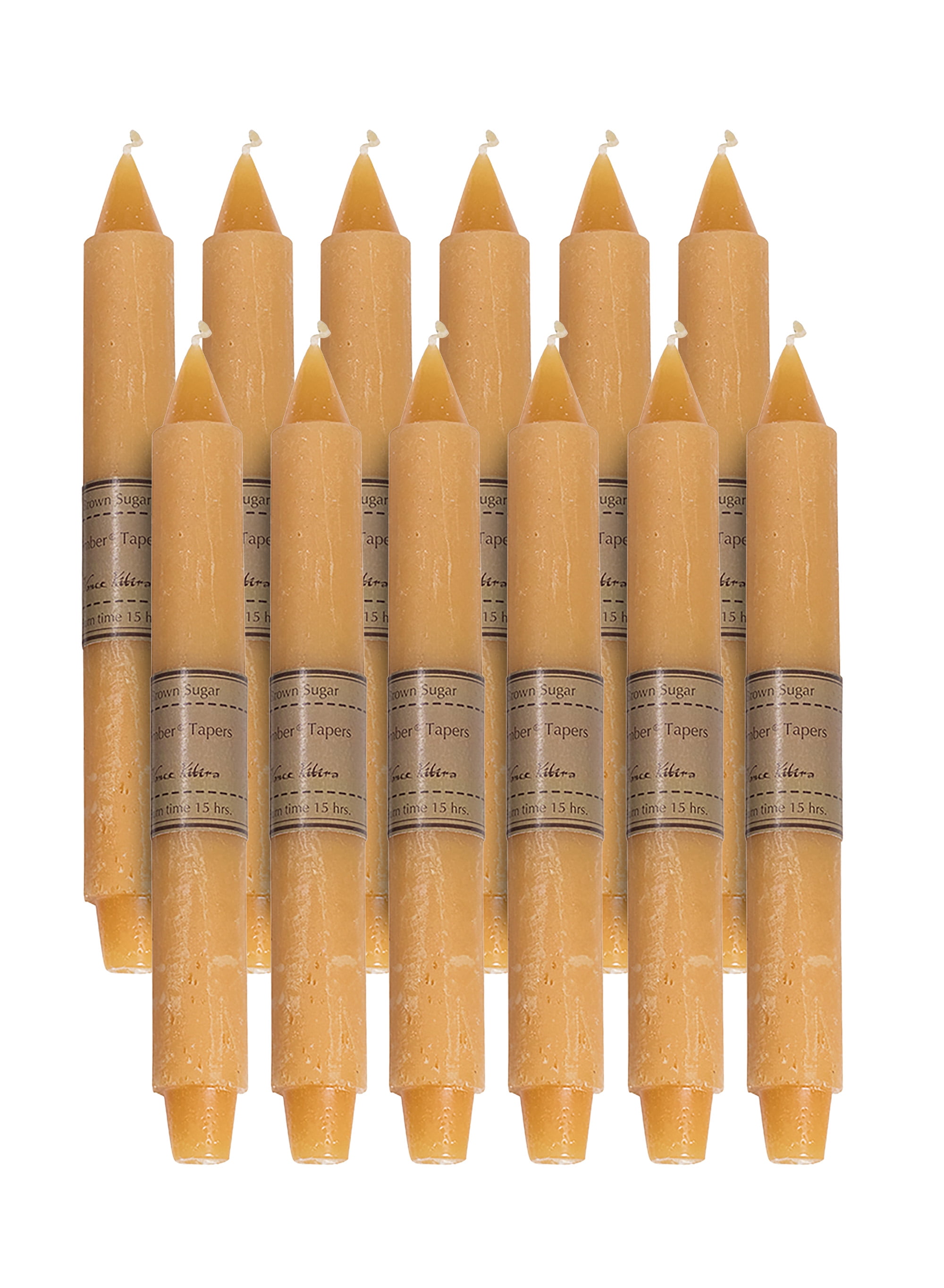 Vance Kitira 10" Brown Sugar Timber Taper - Set of 12 - Walmart.com