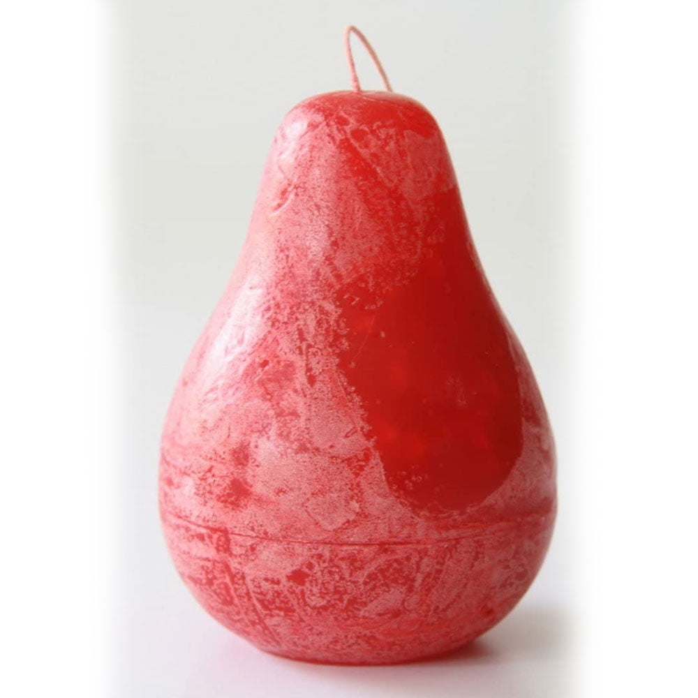 Vance Kitira Cranberry Red Pear Shaped Timber Candle - Walmart.com